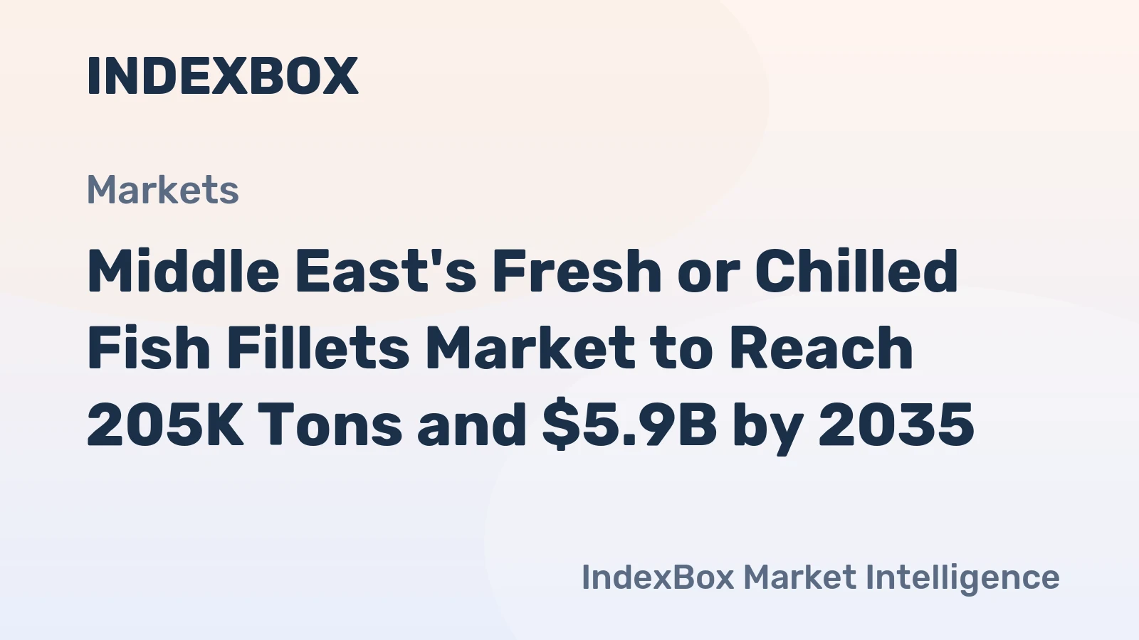 Middle East's Fresh or Chilled Fish Fillets Market to Reach 205K Tons and $5.9B by 2035
