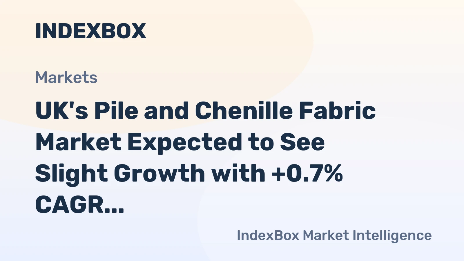 UK's Pile and Chenille Fabric Market Expected to See Slight Growth with +0.7% CAGR