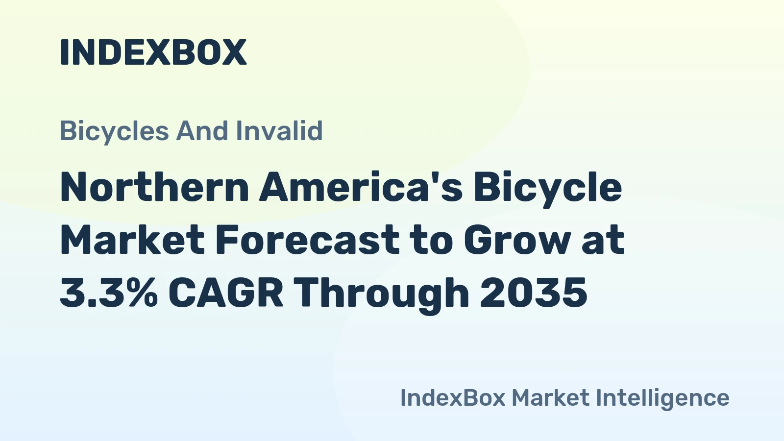 Northern America's Bicycle Market Forecast to Grow at 3.3% CAGR Through 2035