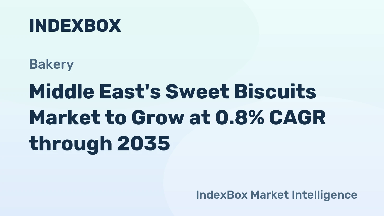 Middle East's Sweet Biscuits Market to Grow at 0.8% CAGR through 2035