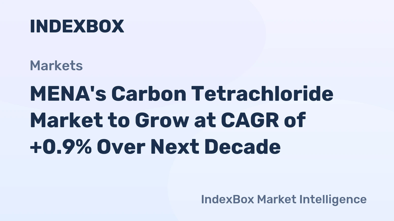 MENA's Carbon Tetrachloride Market to Grow at CAGR of +0.9% Over Next Decade