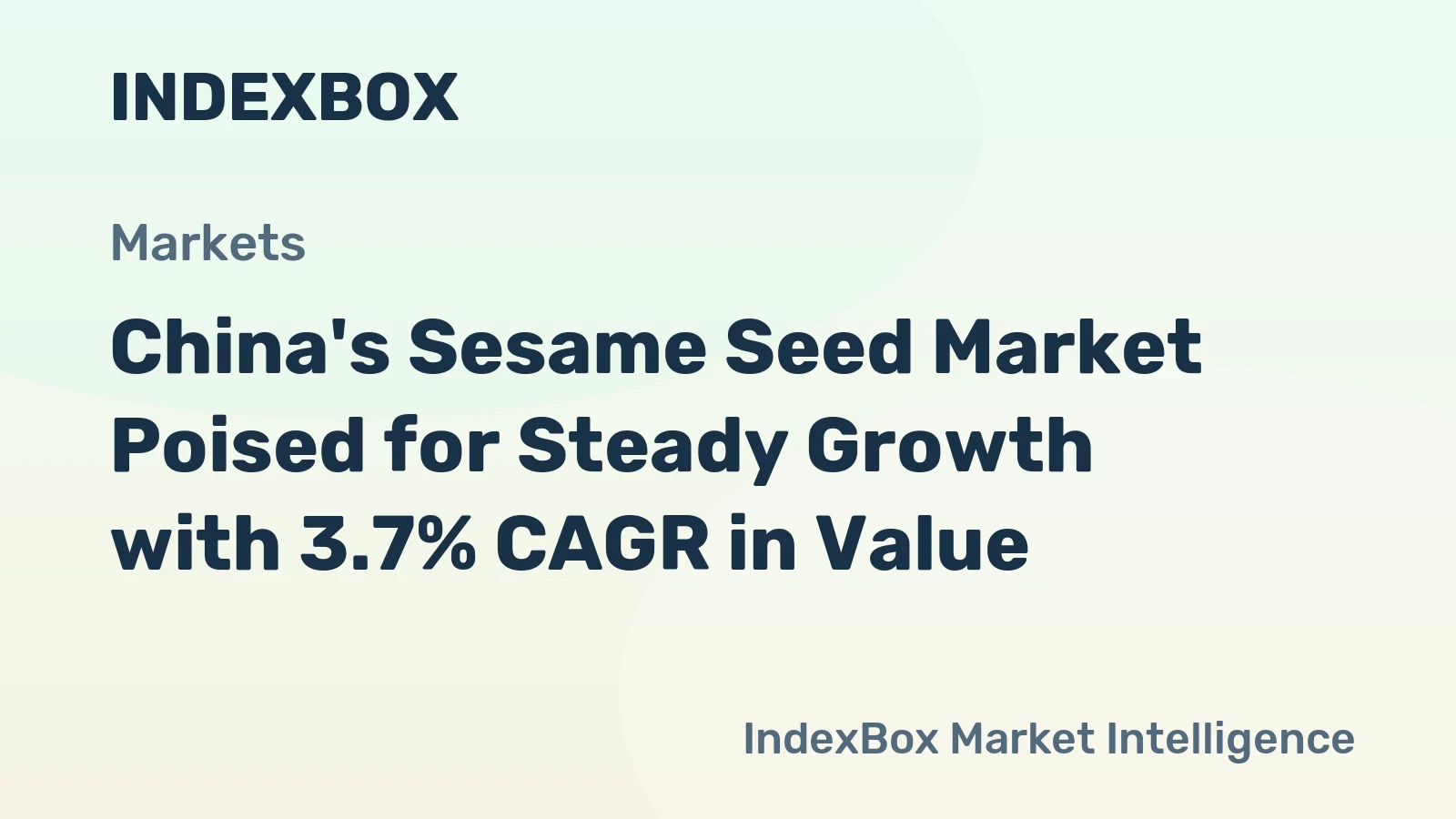 China's Sesame Seed Market Poised for Steady Growth with 3.7% CAGR in Value