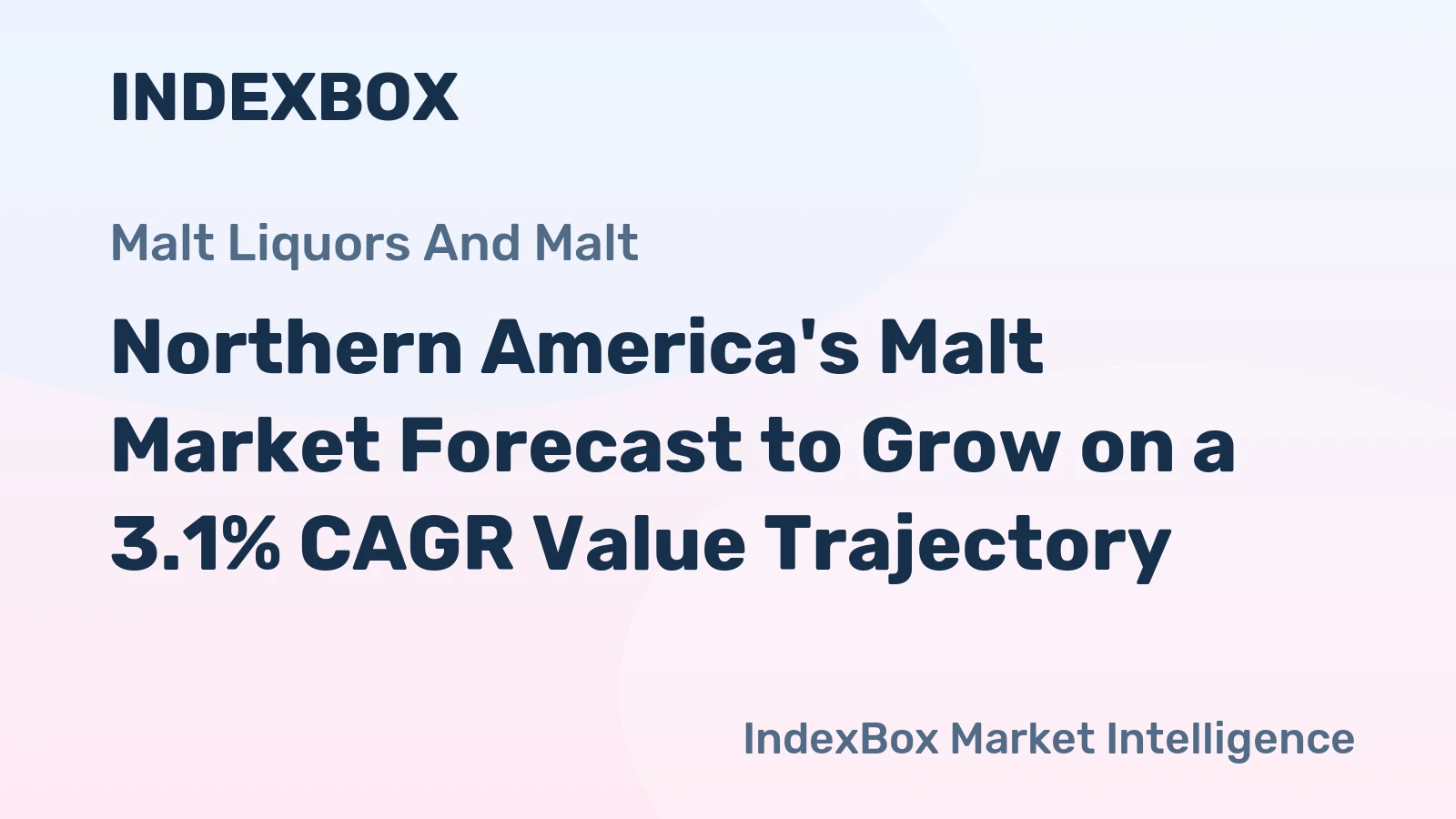 Northern America's Malt Market Forecast to Grow on a 3.1% CAGR Value Trajectory
