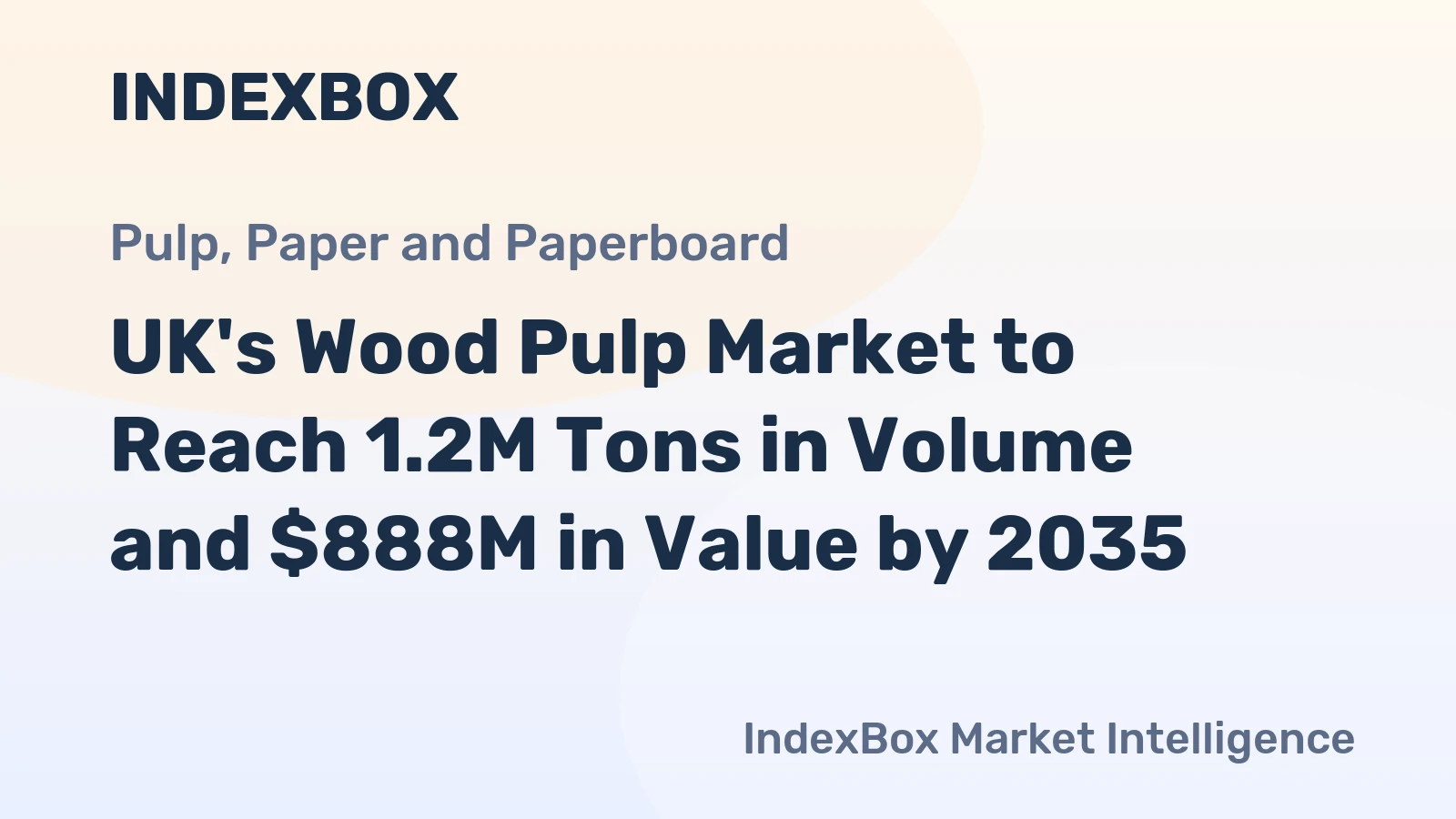 UK's Wood Pulp Market to Reach 1.2M Tons in Volume and $888M in Value by 2035