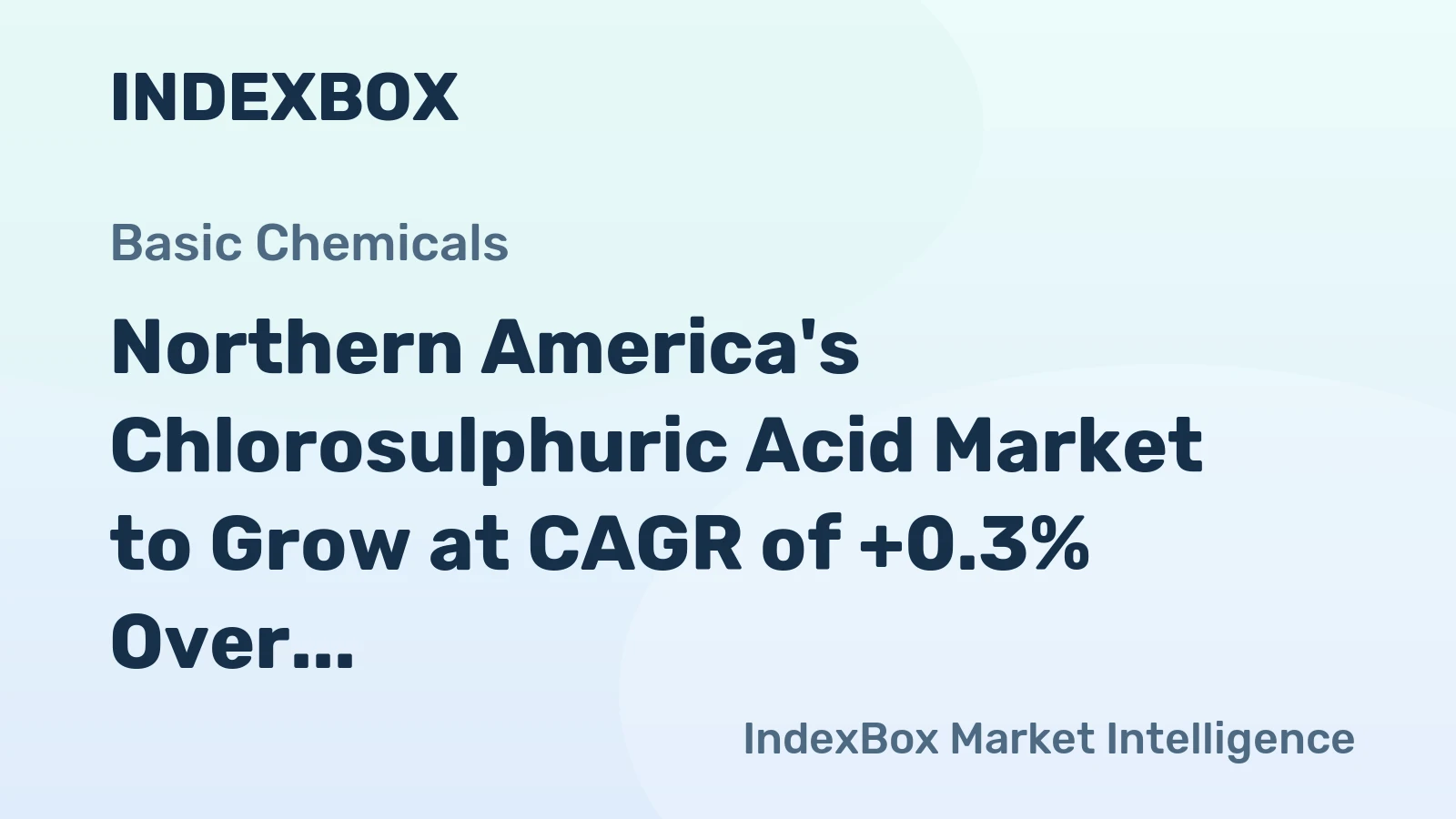 Northern America's Chlorosulphuric Acid Market to Grow at CAGR of +0.3% Over Next Decade