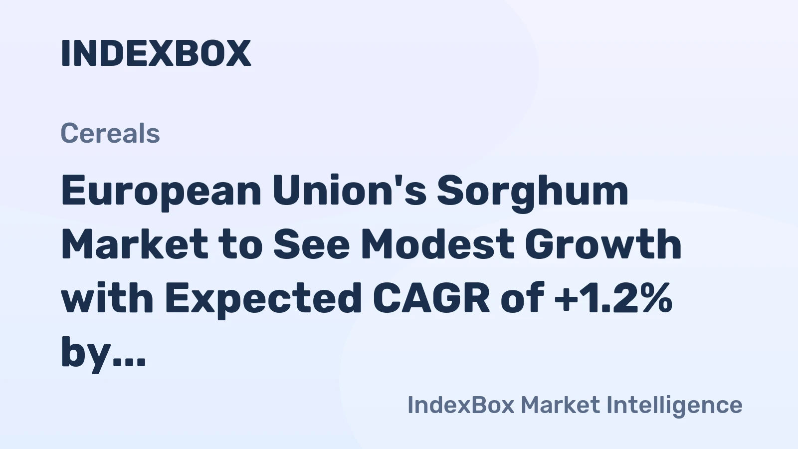European Union's Sorghum Market to See Modest Growth with Expected CAGR of +1.2% by 2035