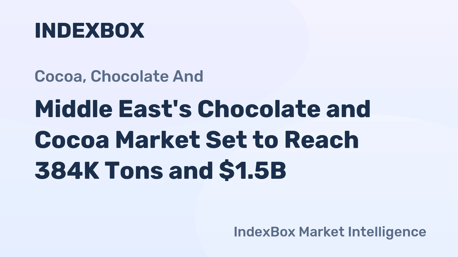 Middle East's Chocolate and Cocoa Market Set to Reach 384K Tons and $1.5B