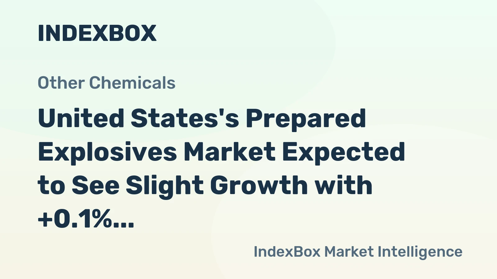 United States's Prepared Explosives Market Expected to See Slight Growth with +0.1% CAGR through 2035