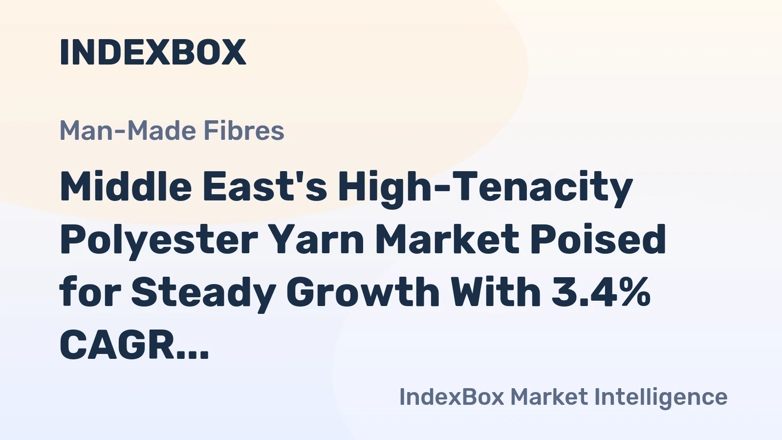 Middle East's High-Tenacity Polyester Yarn Market Poised for Steady Growth With 3.4% CAGR