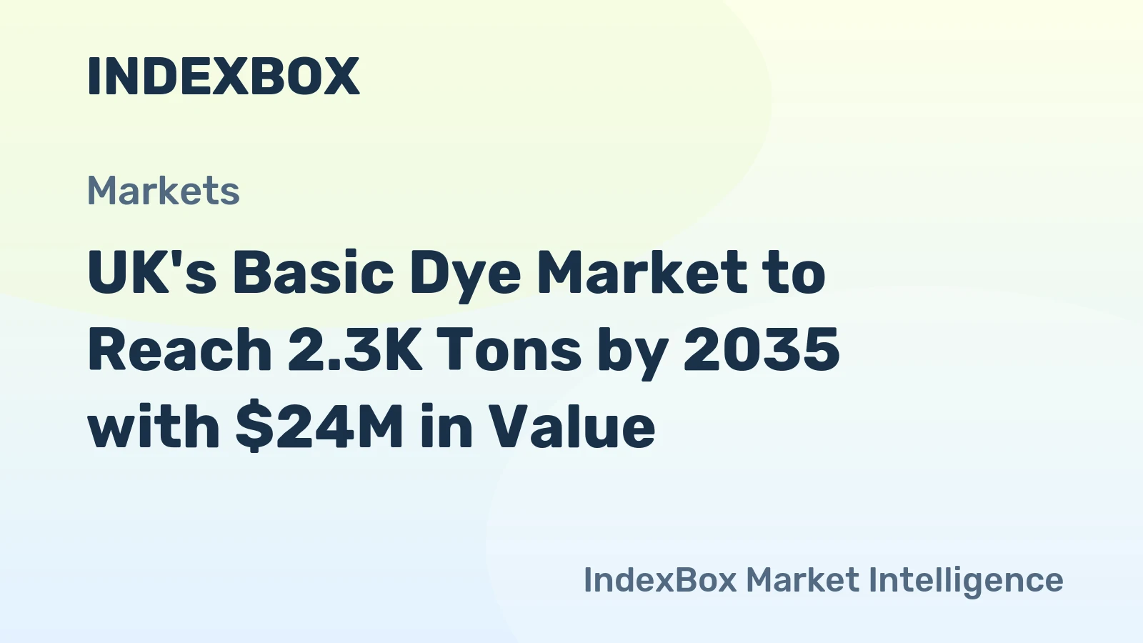 UK's Basic Dye Market to Reach 2.3K Tons by 2035 with $24M in Value