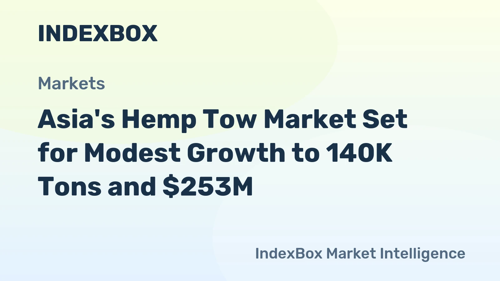 Asia's Hemp Tow Market Set for Modest Growth to 140K Tons and $253M