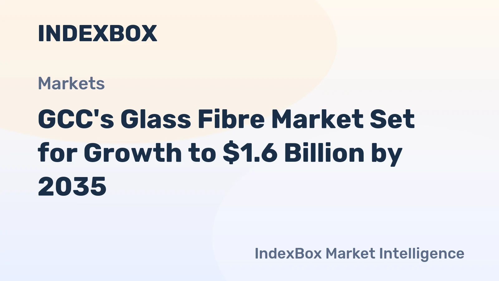 GCC's Glass Fibre Market Set for Growth to $1.6 Billion by 2035