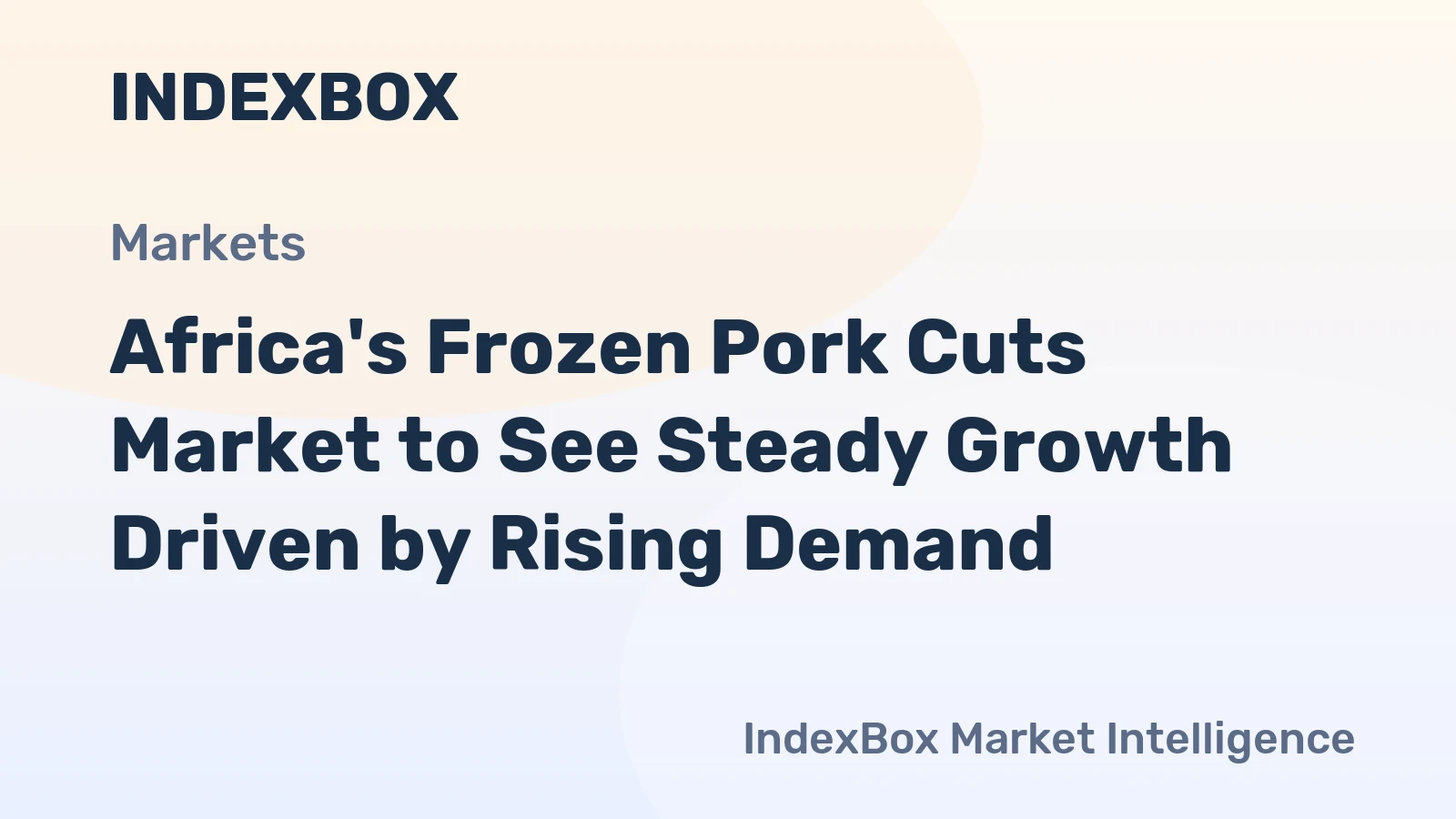 Africa's Frozen Pork Cuts Market to See Steady Growth Driven by Rising Demand