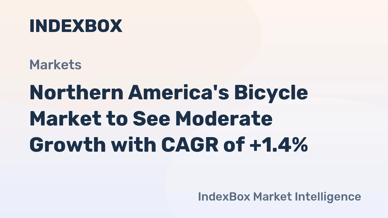 Northern America's Bicycle Market to See Moderate Growth with CAGR of +1.4%