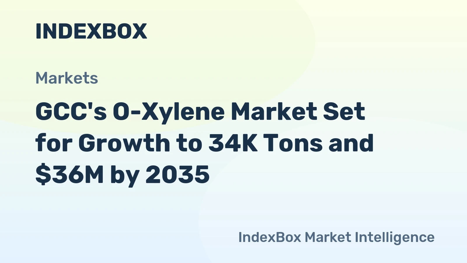 GCC's O-Xylene Market Set for Growth to 34K Tons and $36M by 2035