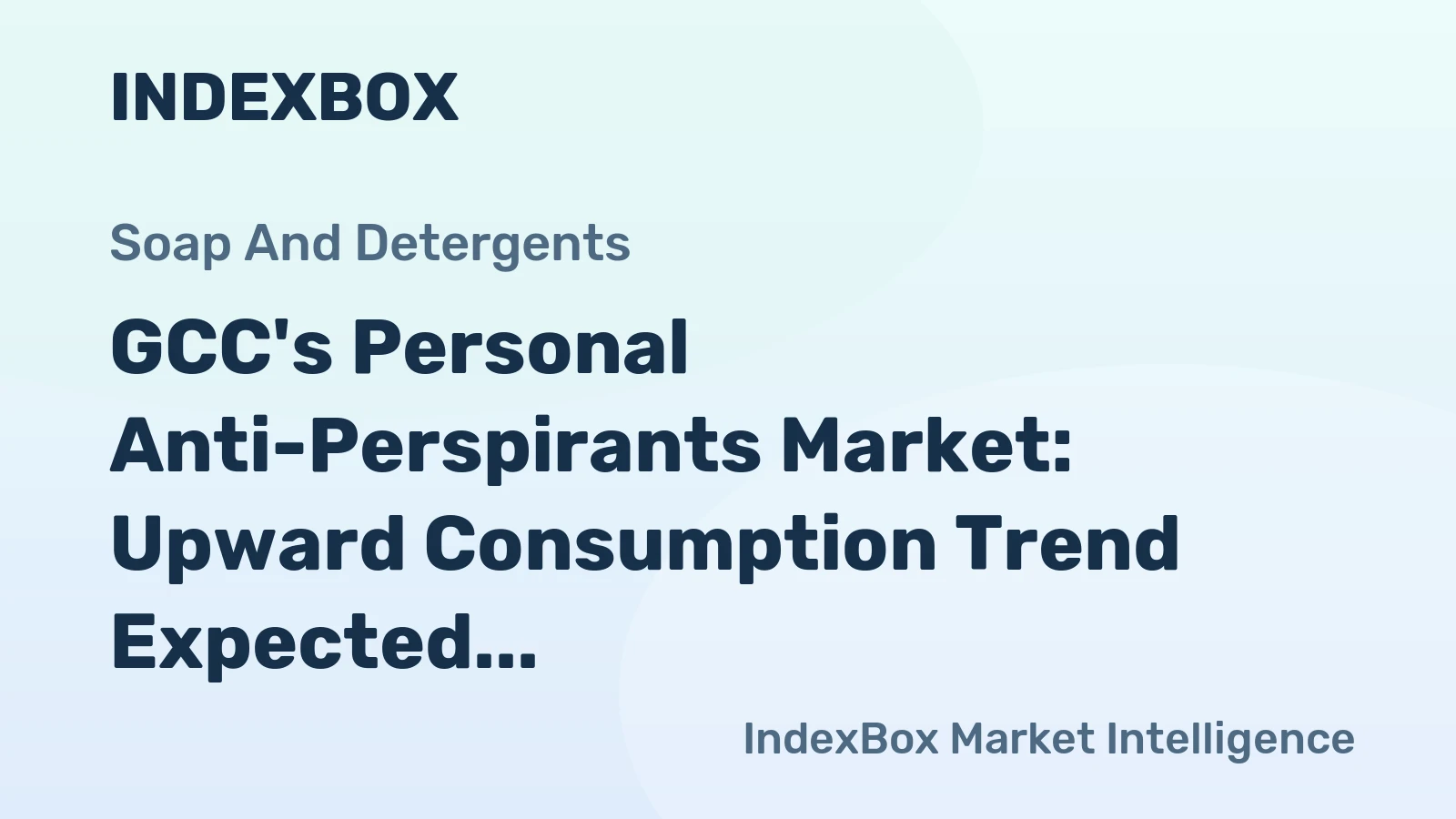 GCC's Personal Anti-Perspirants Market: Upward Consumption Trend Expected with Market Volume Reaching 19K Tons and Value Reaching $251M by 2035