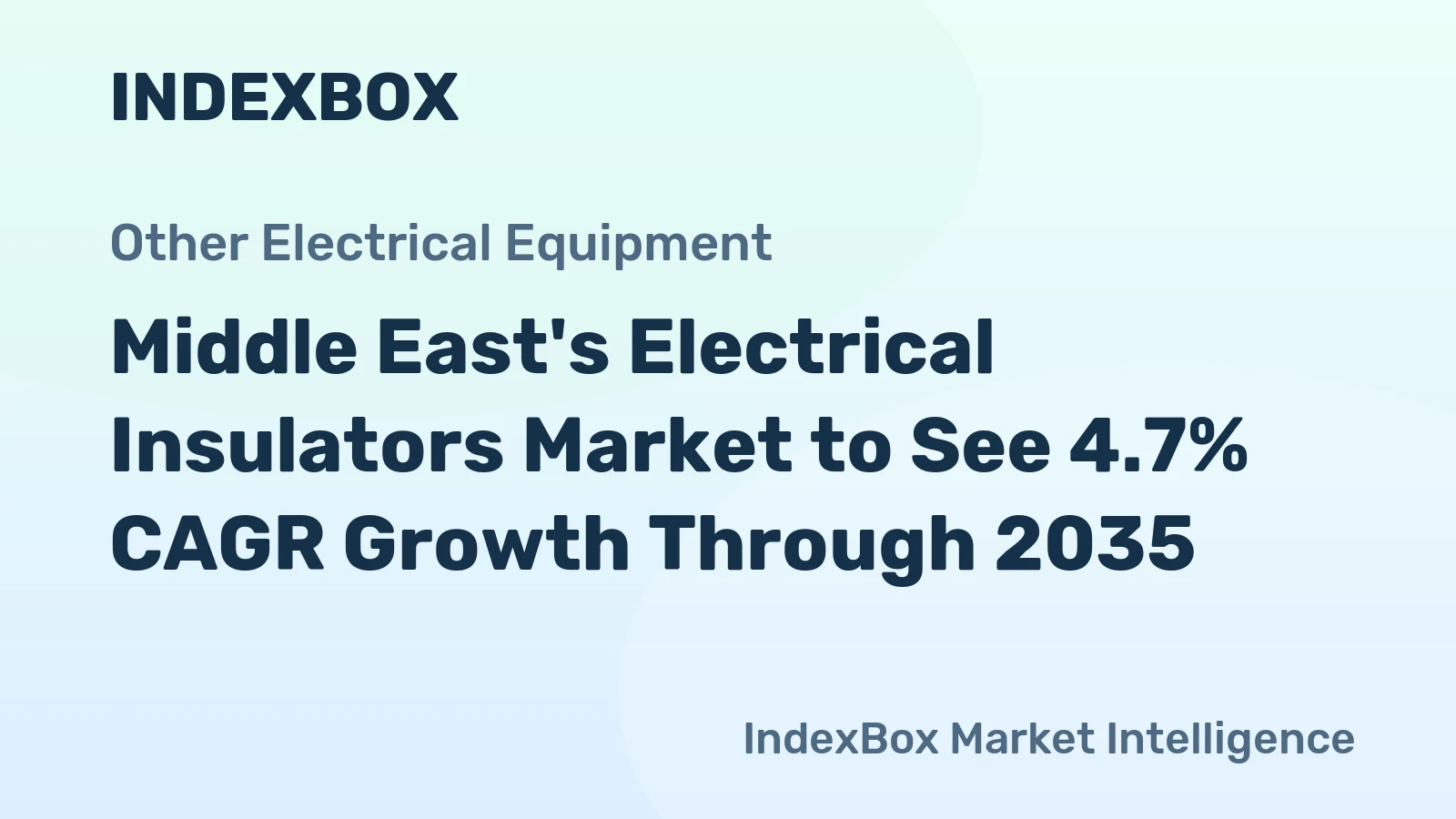 Middle East's Electrical Insulators Market to See 4.7% CAGR Growth Through 2035