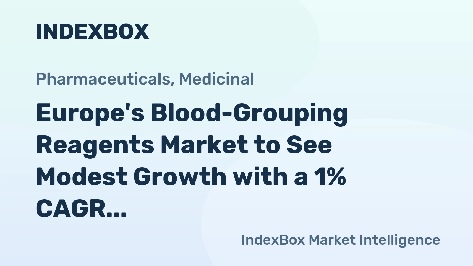 Europe's Blood-Grouping Reagents Market to See Modest Growth with a 1% CAGR in Value Through 2035