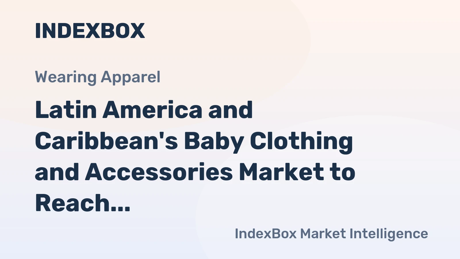 Latin America and Caribbean's Baby Clothing and Accessories Market to Reach $886M by 2035 with +2.4% CAGR