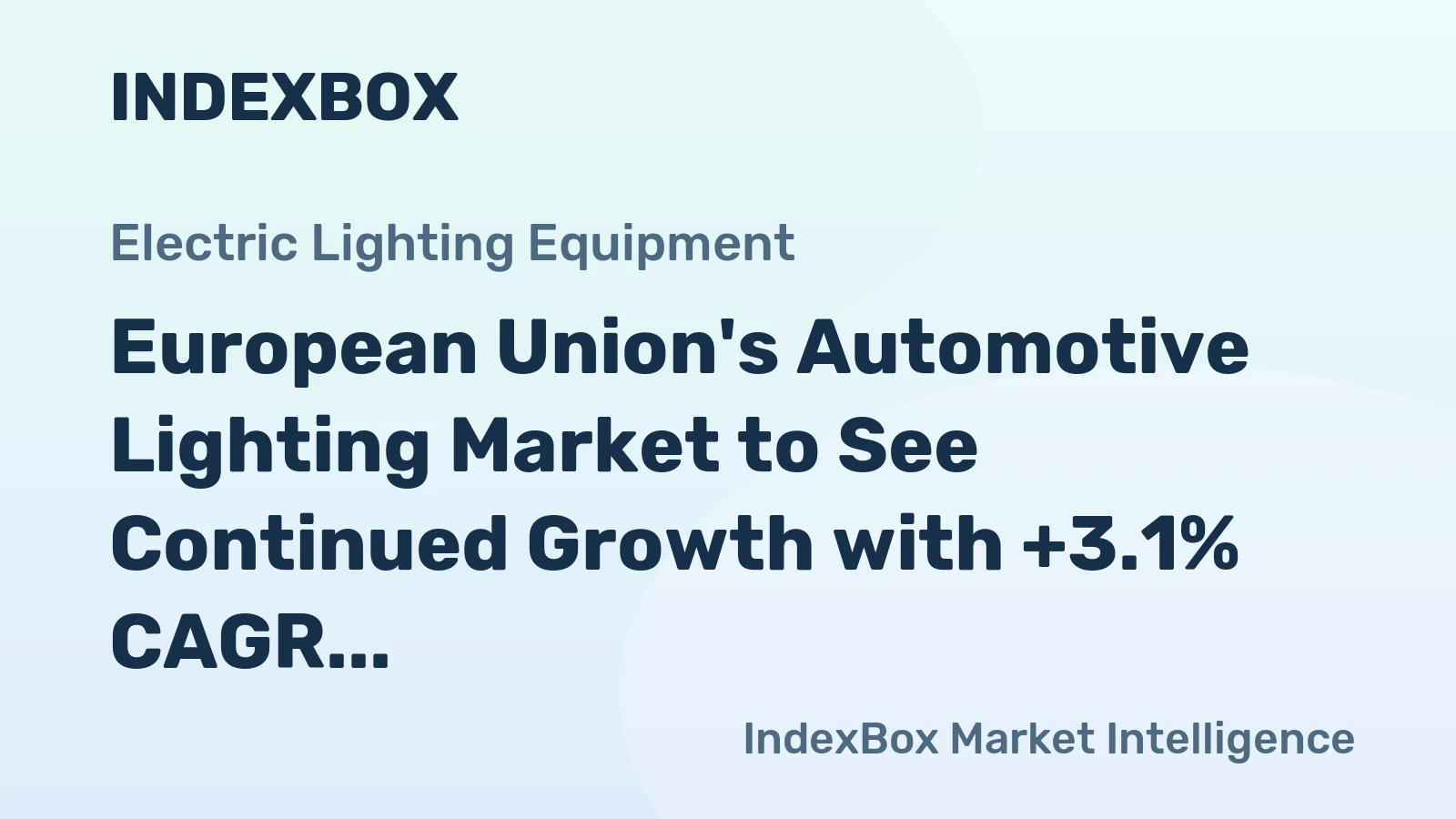 European Union's Automotive Lighting Market to See Continued Growth with +3.1% CAGR Leading to 853M Units by 2035