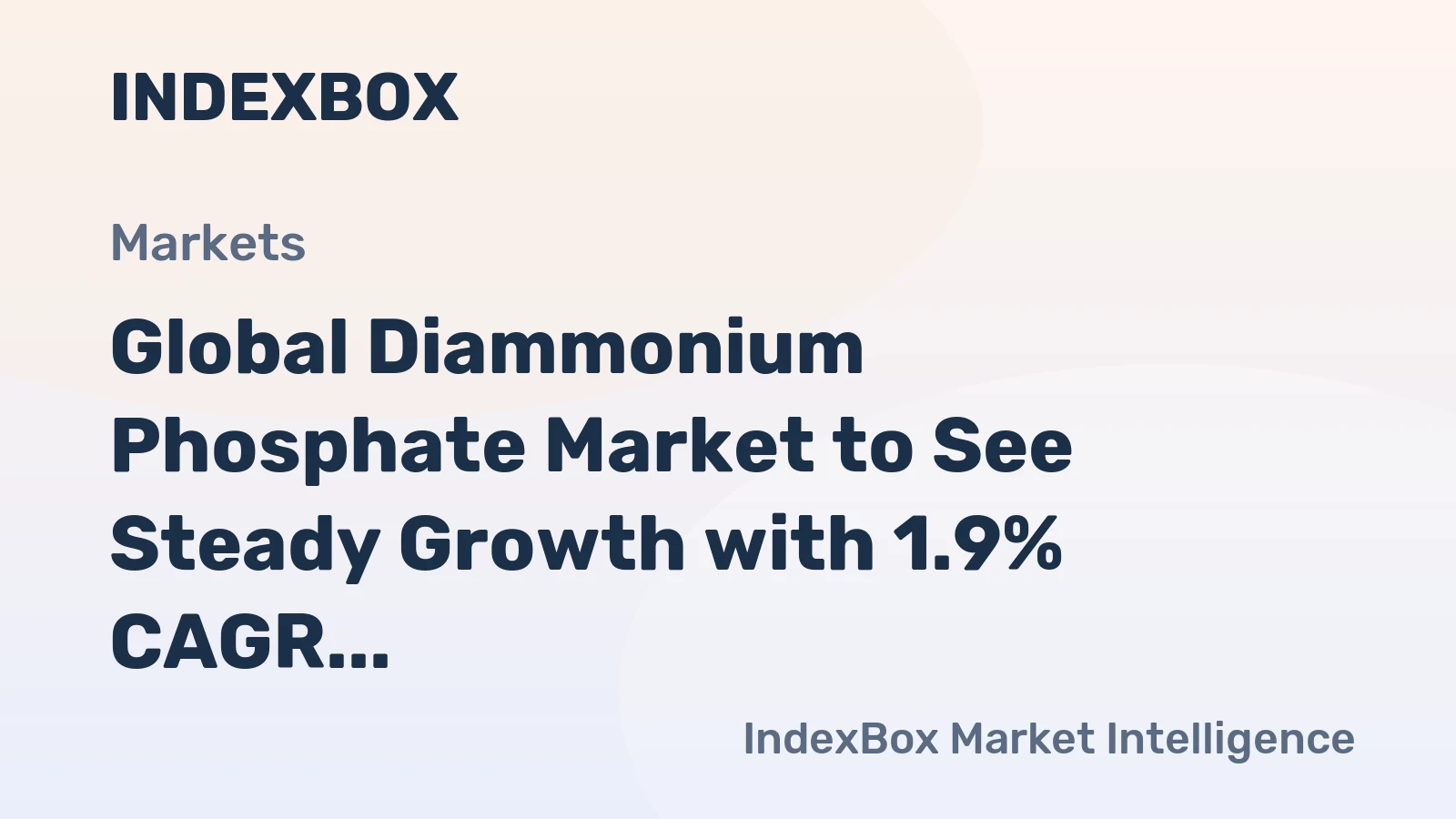 Global Diammonium Phosphate Market to See Steady Growth with 1.9% CAGR, Reaching 45M Tons by 2035