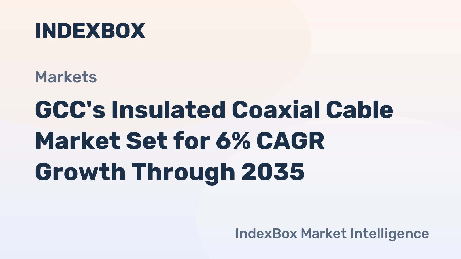 GCC's Insulated Coaxial Cable Market Set for 6% CAGR Growth Through 2035