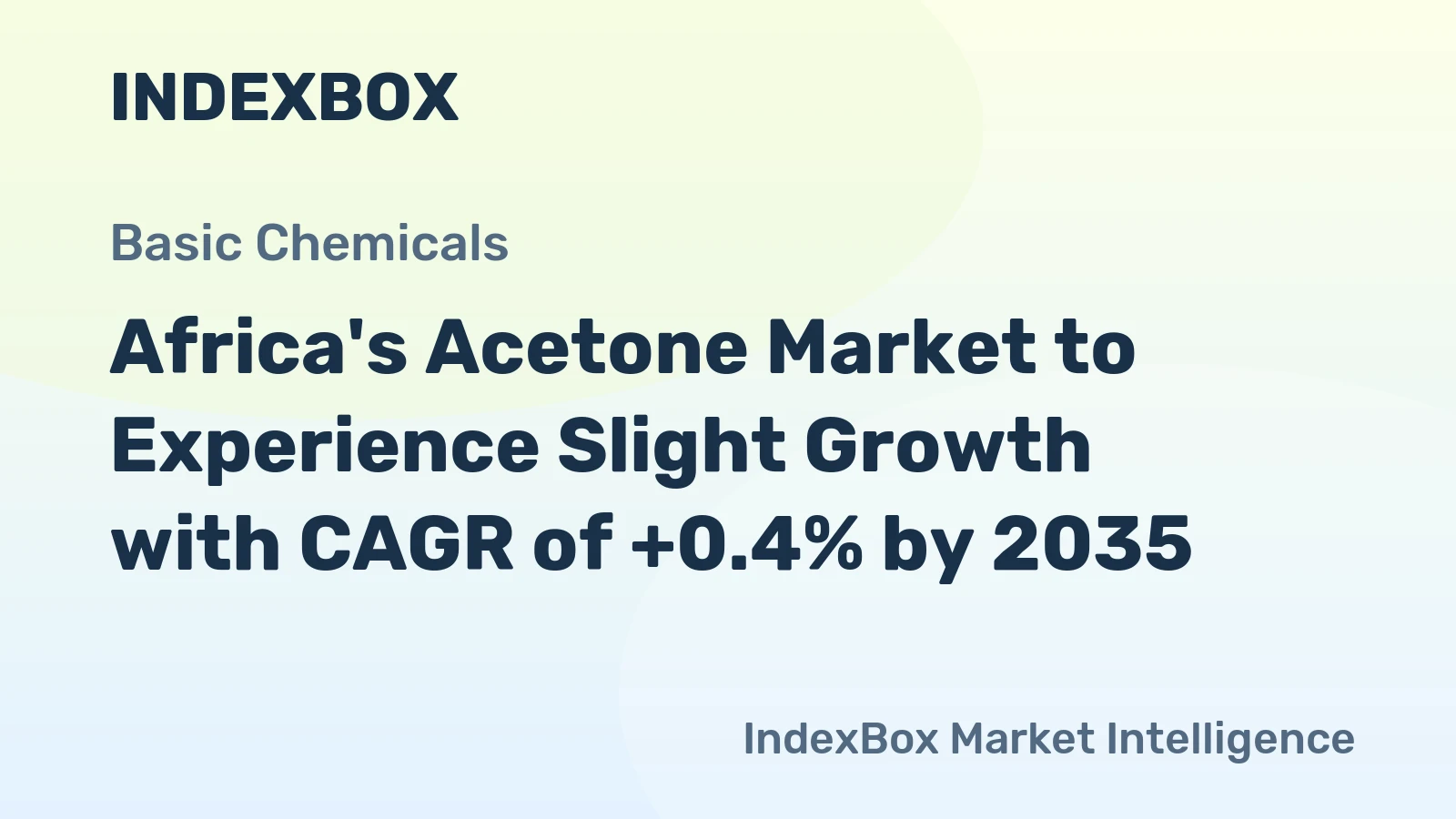 Africa's Acetone Market to Experience Slight Growth with CAGR of +0.4% by 2035