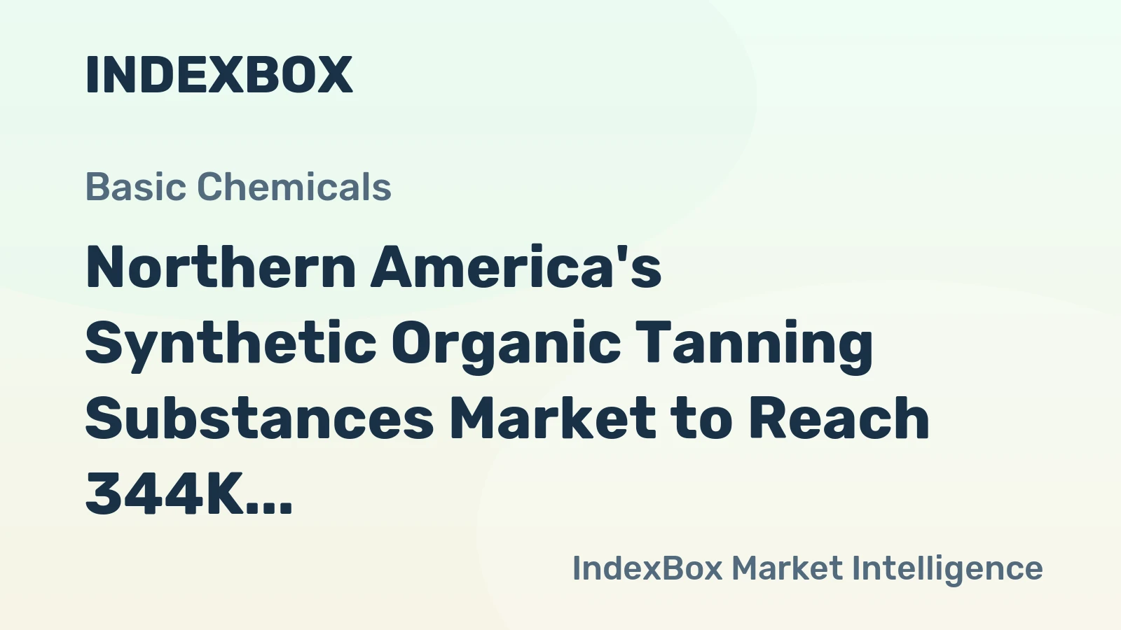 Northern America's Synthetic Organic Tanning Substances Market to Reach 344K tons by 2035, Valued at $1.5B