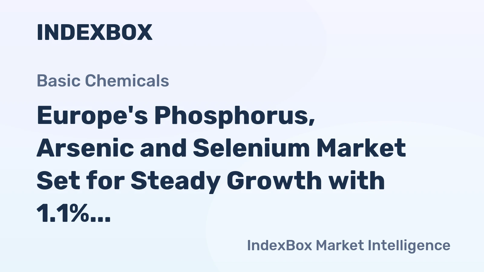 Europe's Phosphorus, Arsenic and Selenium Market Set for Steady Growth with 1.1% CAGR Through 2035