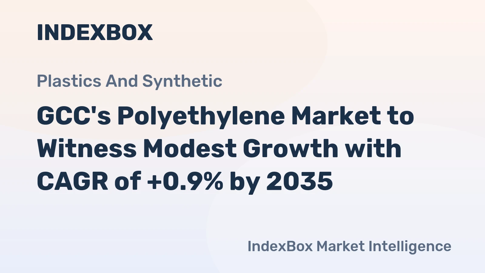 GCC's Polyethylene Market to Witness Modest Growth with CAGR of +0.9% by 2035