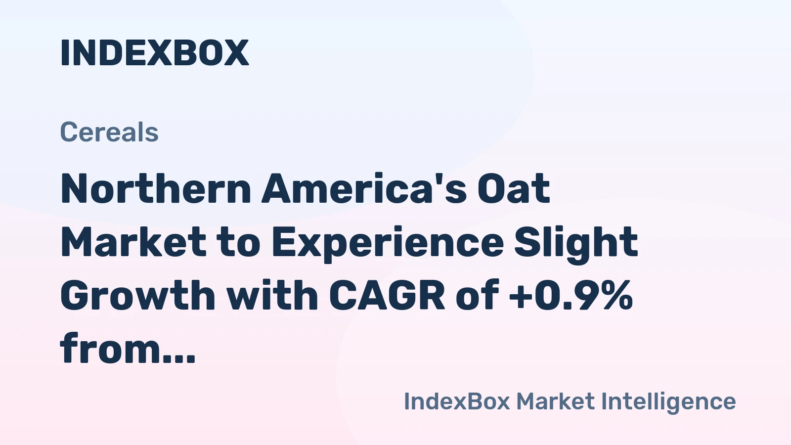 Northern America's Oat Market to Experience Slight Growth with CAGR of +0.9% from 2024-2035