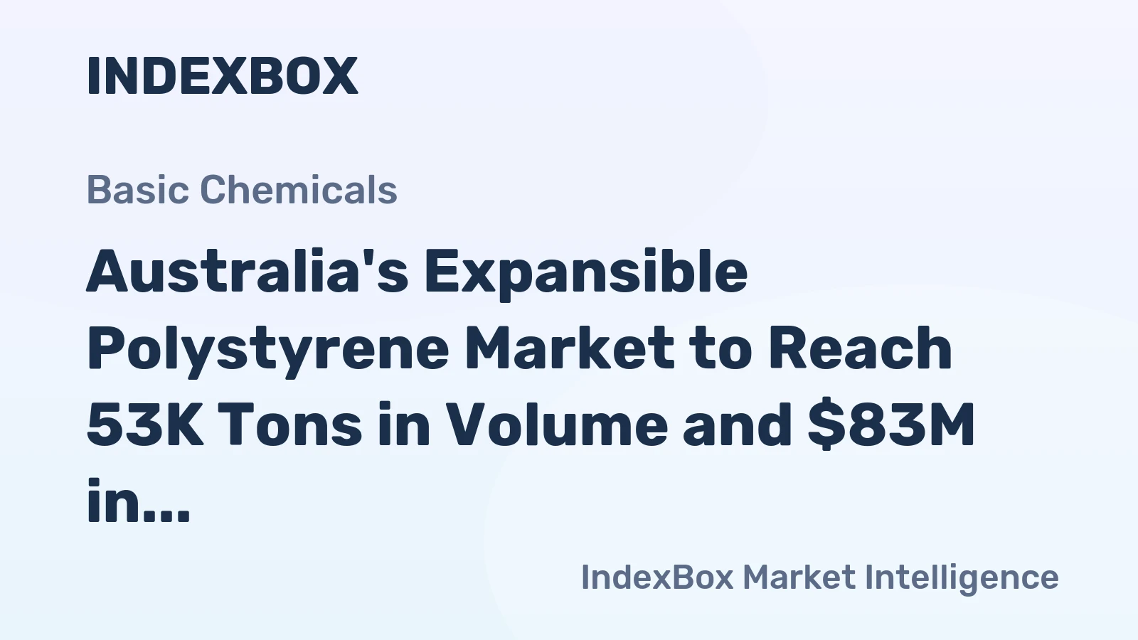 Australia's Expansible Polystyrene Market to Reach 53K Tons in Volume and $83M in Value by 2035