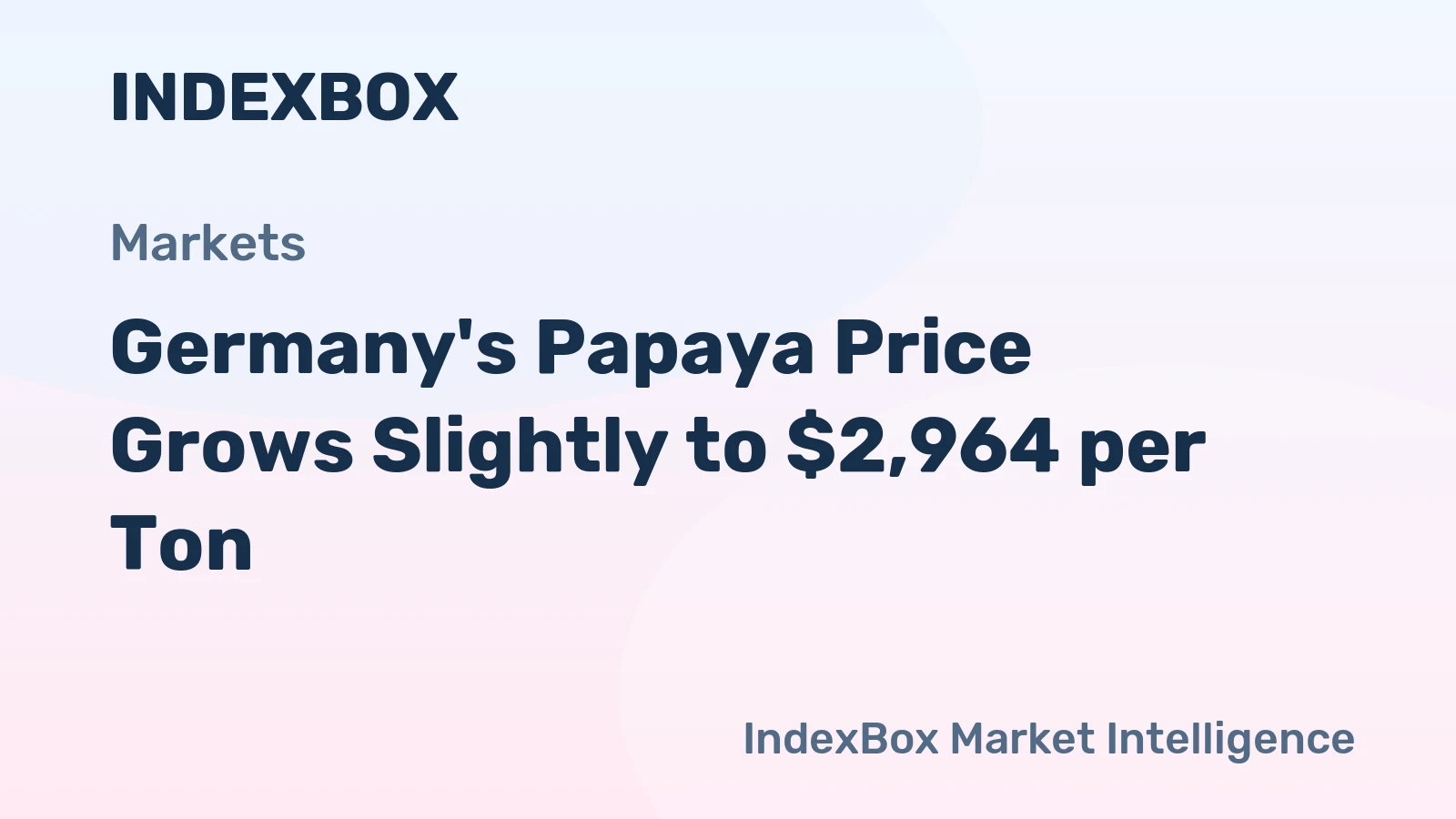 Germany's Papaya Price Grows Slightly to $2,964 per Ton