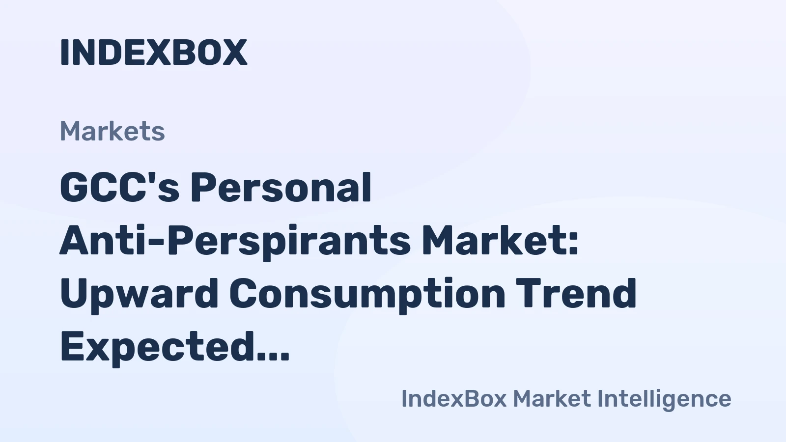 GCC's Personal Anti-Perspirants Market: Upward Consumption Trend Expected with Market Volume Reaching 19K Tons and Value Reaching $251M by 2035
