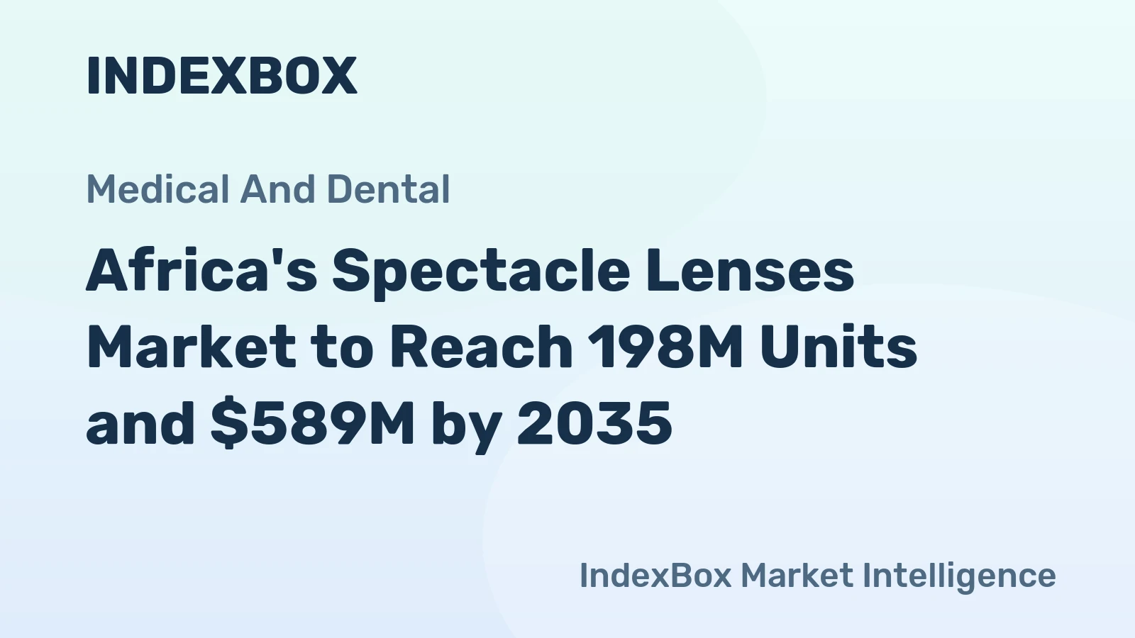 Africa's Spectacle Lenses Market to Reach 198M Units and $589M by 2035