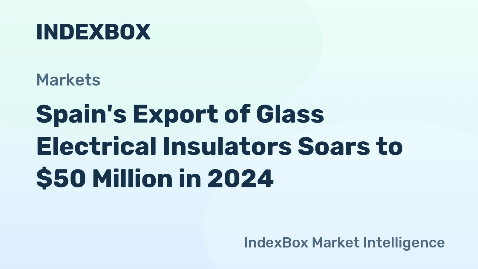Spain's Export of Glass Electrical Insulators Soars to $50 Million in 2024