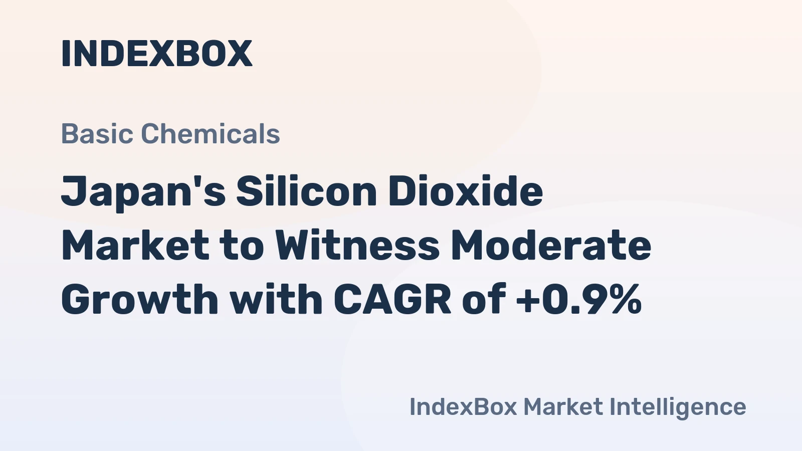 Japan's Silicon Dioxide Market to Witness Moderate Growth with CAGR of +0.9%