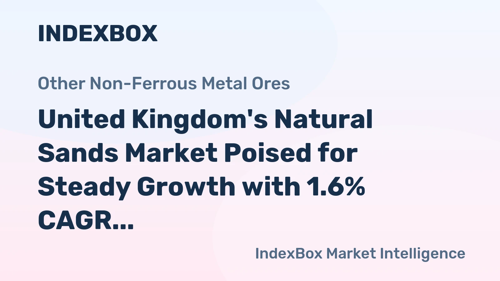United Kingdom's Natural Sands Market Poised for Steady Growth with 1.6% CAGR Through 2035