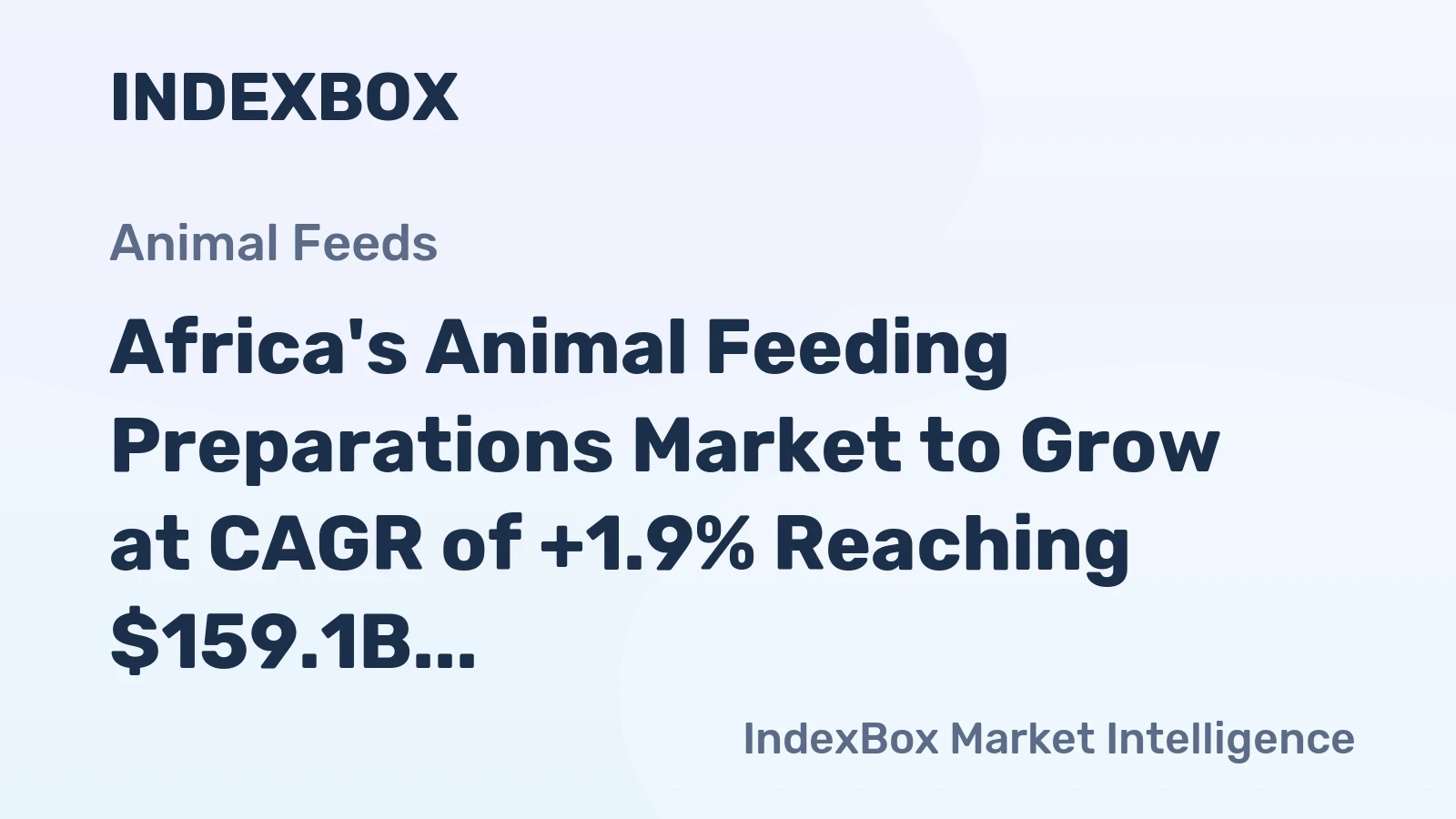 Africa's Animal Feeding Preparations Market to Grow at CAGR of +1.9% Reaching $159.1B by 2035