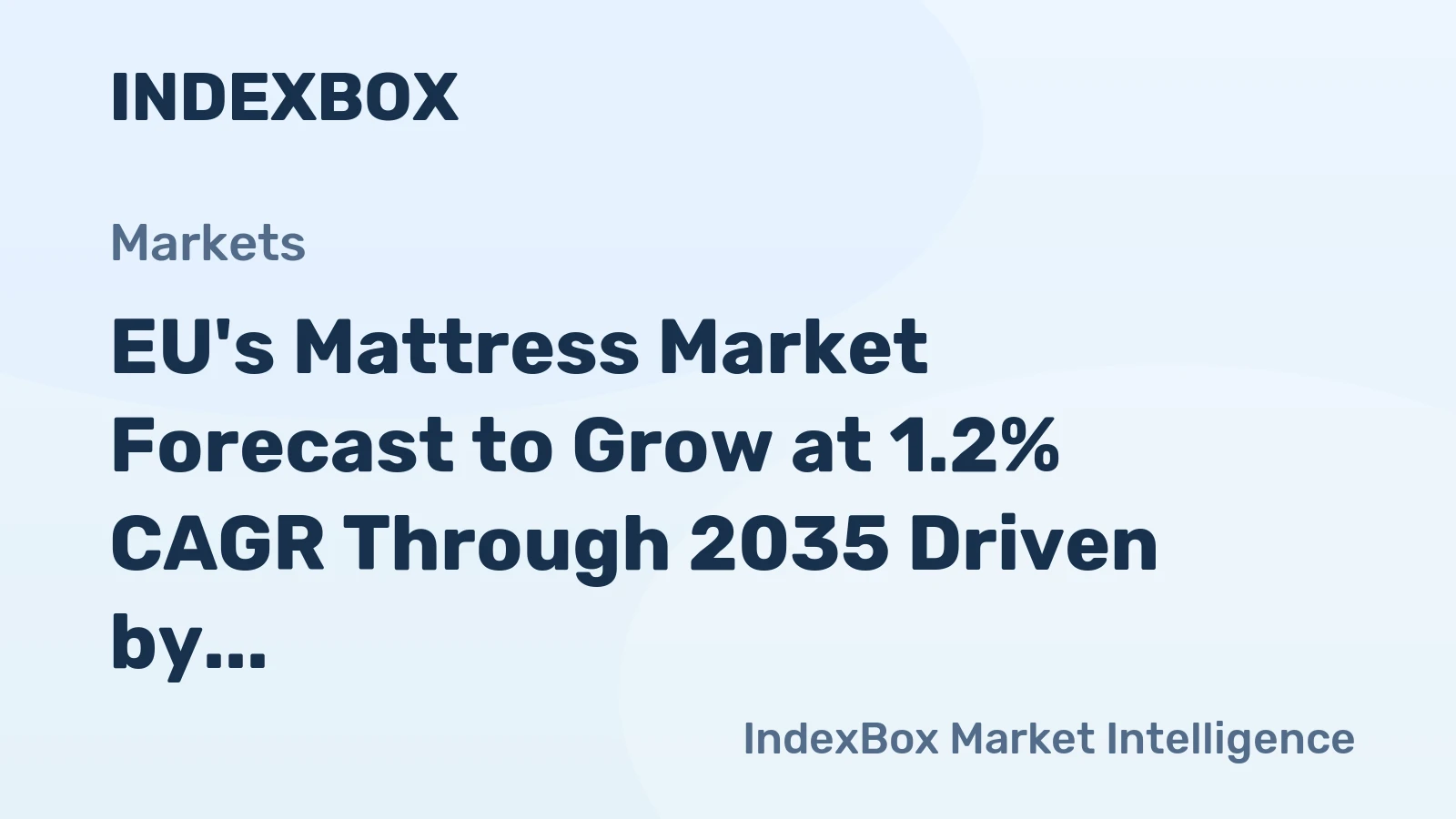 EU's Mattress Market Forecast to Grow at 1.2% CAGR Through 2035 Driven by Rising Demand