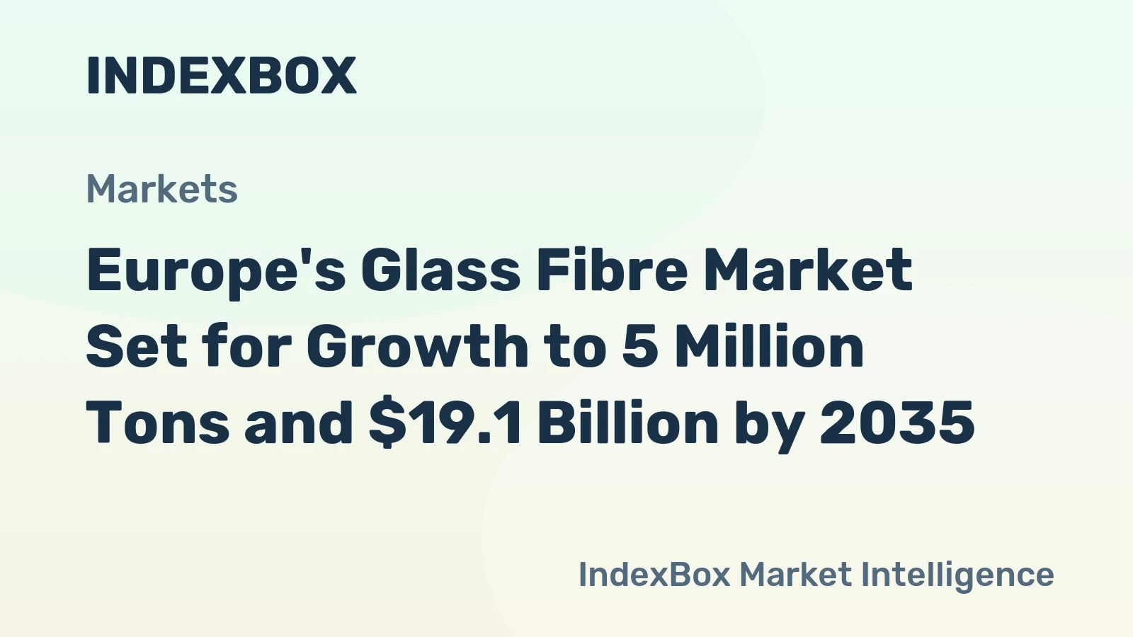 Europe's Glass Fibre Market Set for Growth to 5 Million Tons and $19.1 Billion by 2035