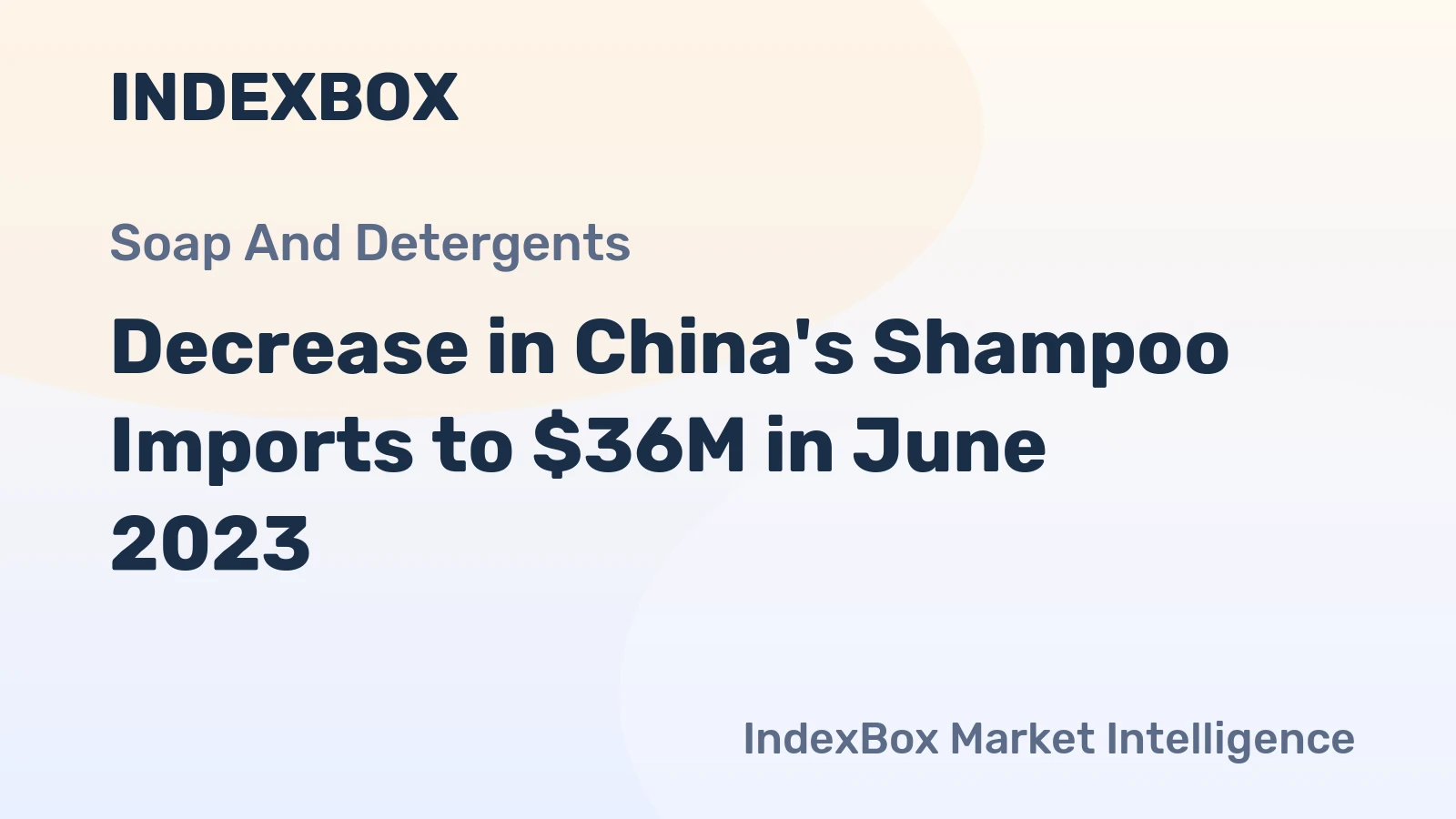 Decrease in China's Shampoo Imports to $36M in June 2023