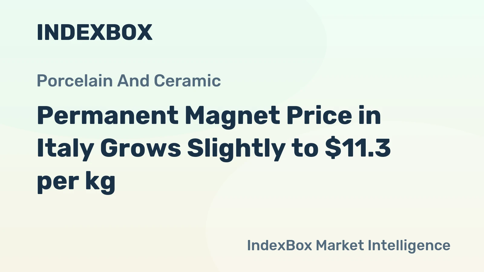 Permanent Magnet Price in Italy Grows Slightly to $11.3 per kg