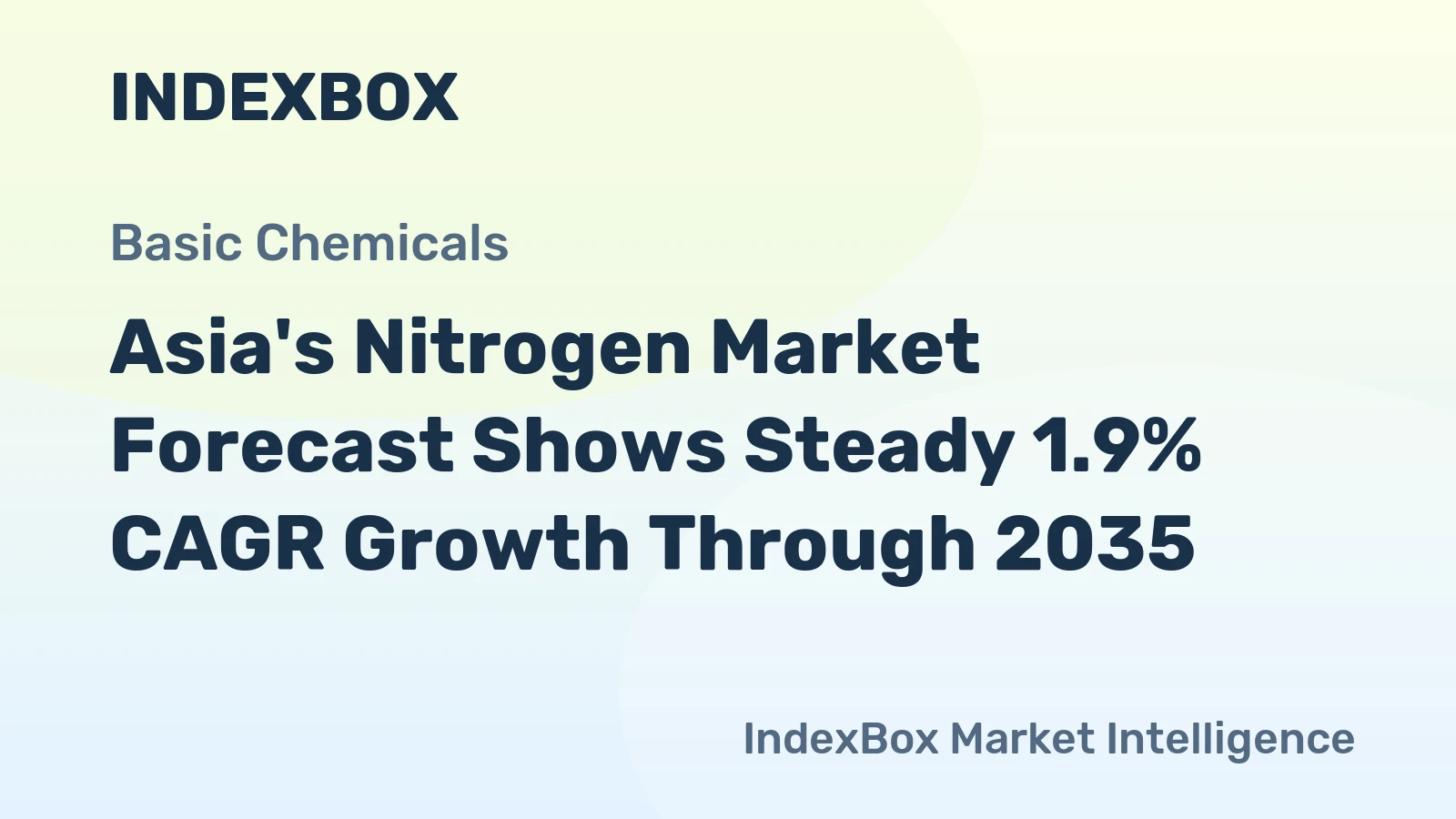 Asia's Nitrogen Market Forecast Shows Steady 1.9% CAGR Growth Through 2035