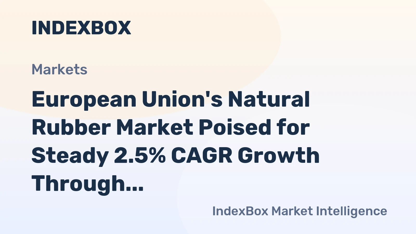 European Union's Natural Rubber Market Poised for Steady 2.5% CAGR Growth Through 2035