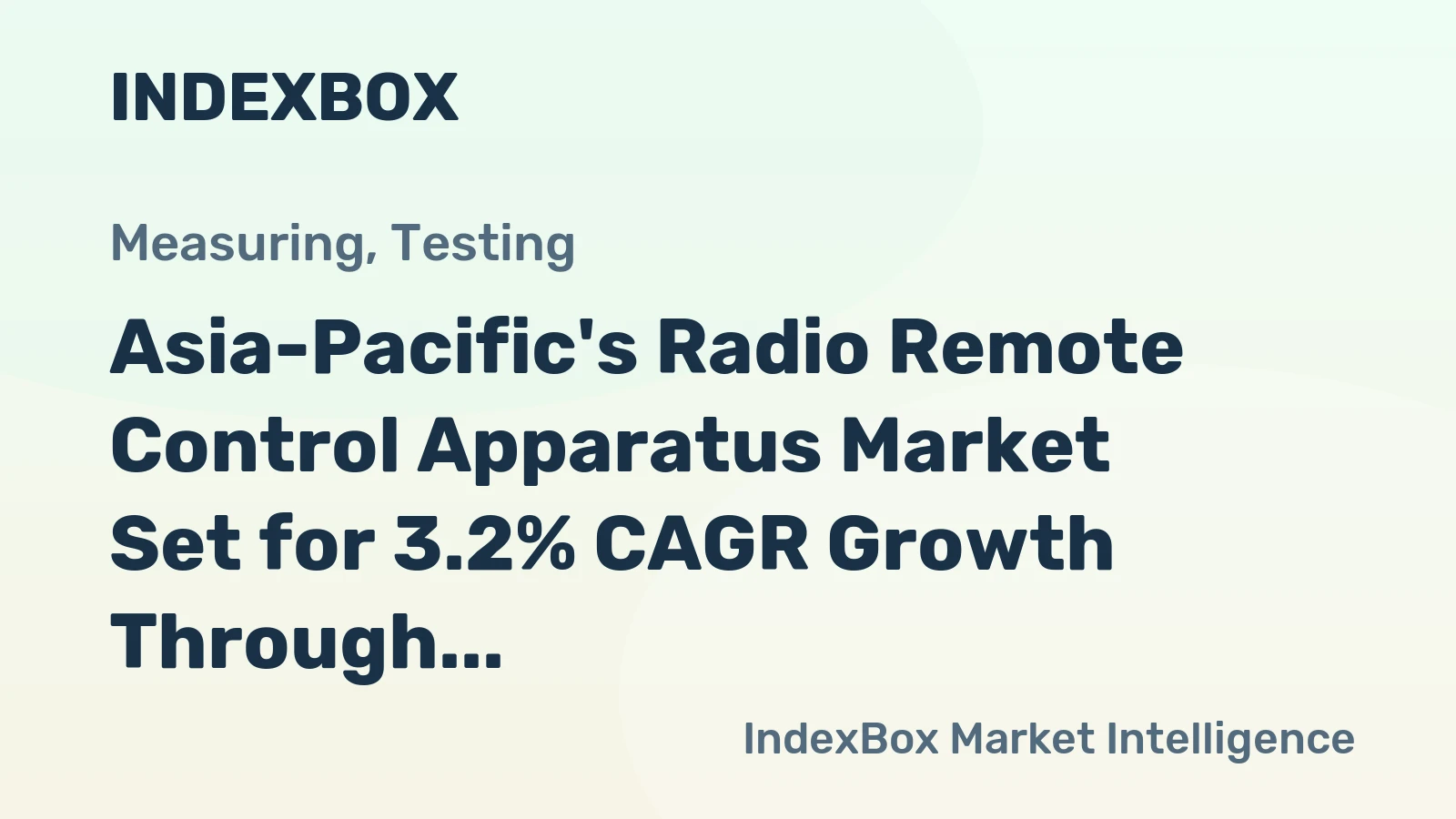 Asia-Pacific's Radio Remote Control Apparatus Market Set for 3.2% CAGR Growth Through 2035