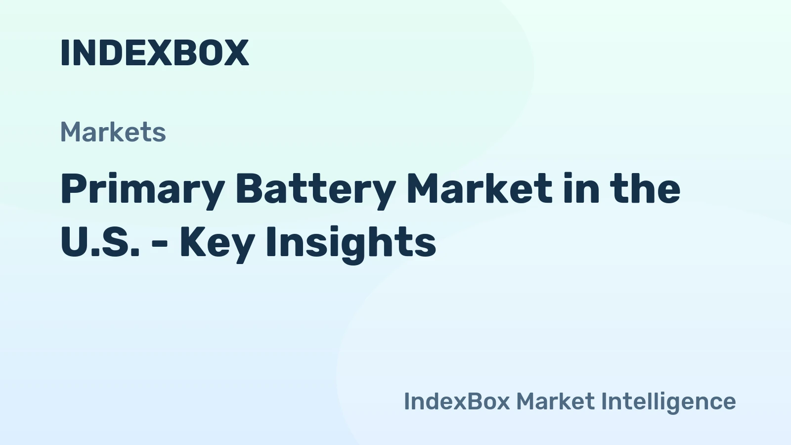 Primary Battery Market in the U.S. - Key Insights
