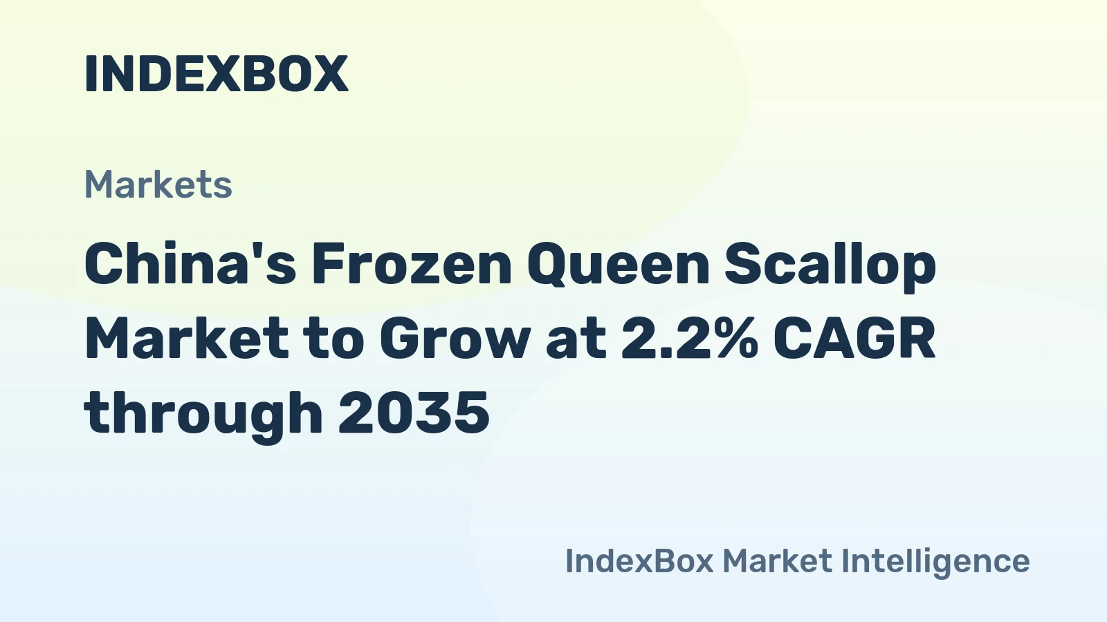 China's Frozen Queen Scallop Market to Grow at 2.2% CAGR through 2035