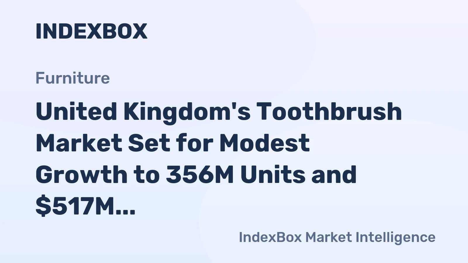 United Kingdom's Toothbrush Market Set for Modest Growth to 356M Units and $517M Value by 2035