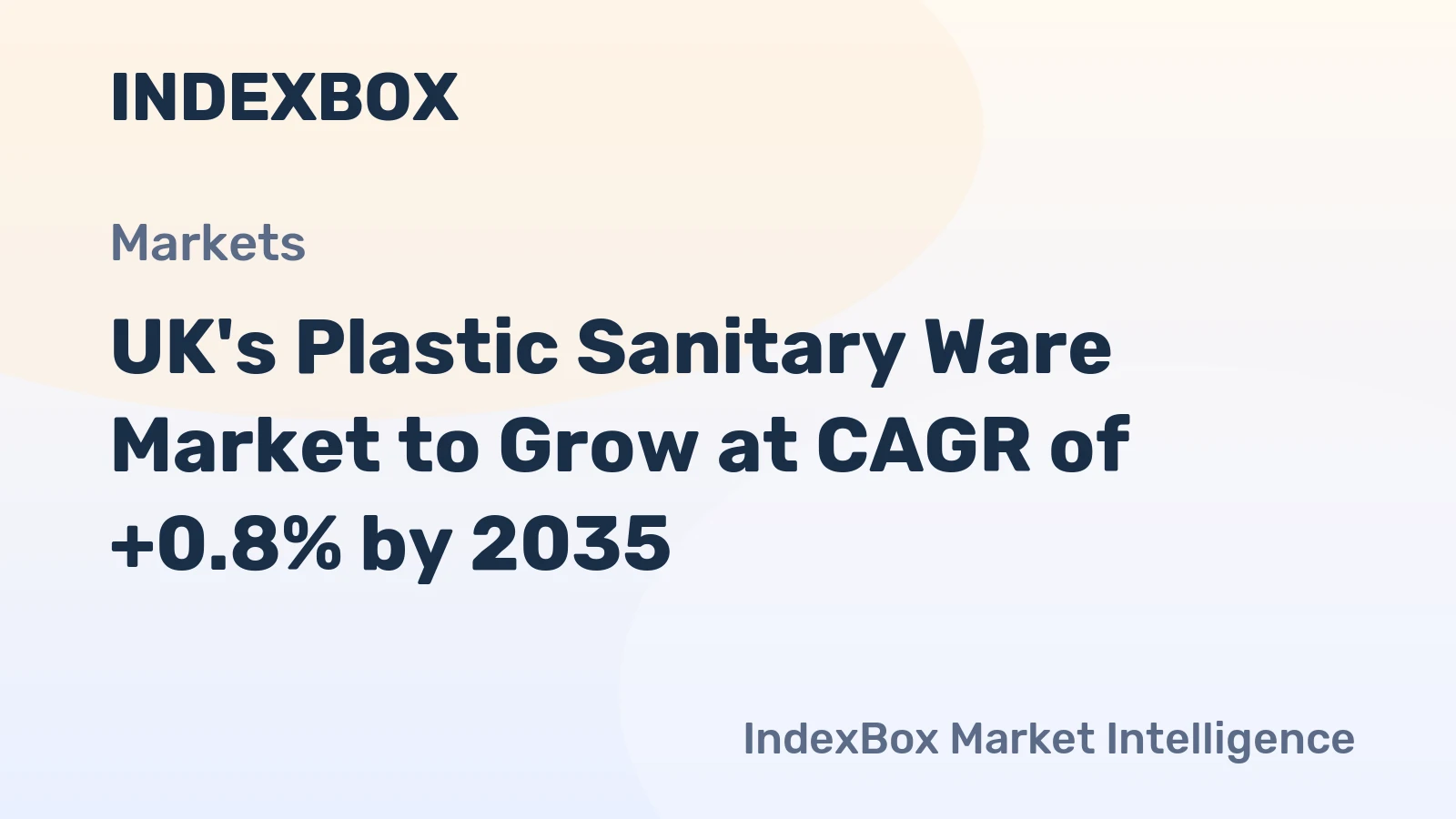 UK's Plastic Sanitary Ware Market to Grow at CAGR of +0.8% by 2035